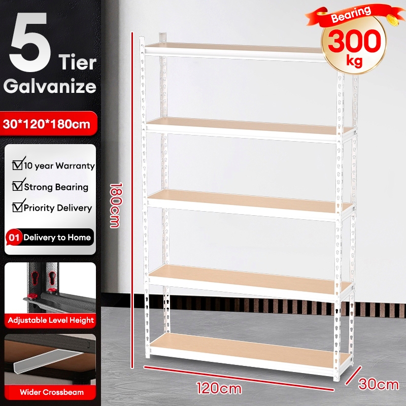 👍4/5 Layers Metal Adjustable Storage rack Boltless Rack warehouse rack ...