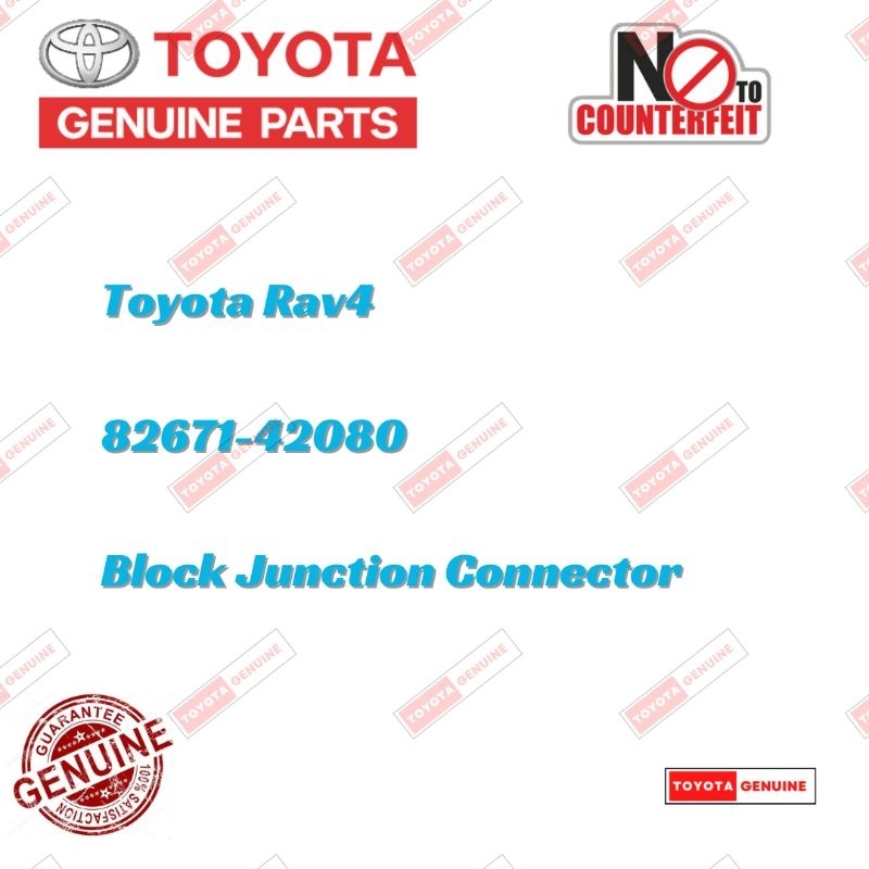 Toyota Original Block Junction Connector For Rav 4 ACA36 82671-42080 ...