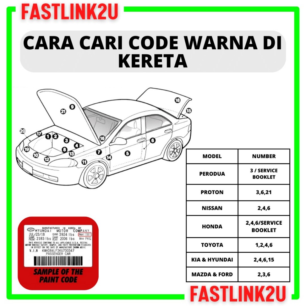 Fastlink Front Fender Besi Mudguard With Hole Signal Original Perodua ...