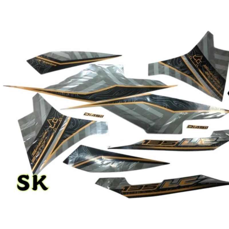 YAMAHA LC135 A CLASS V2 V3 V4 V5 V6 V7 (20) STRIPE BODY A CLASS STICKER ...