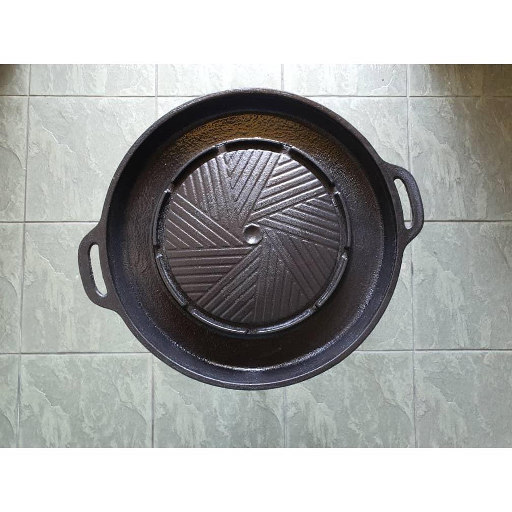 Eco Mookata cast iron BBQ n Steamboat pan | Shopee Malaysia
