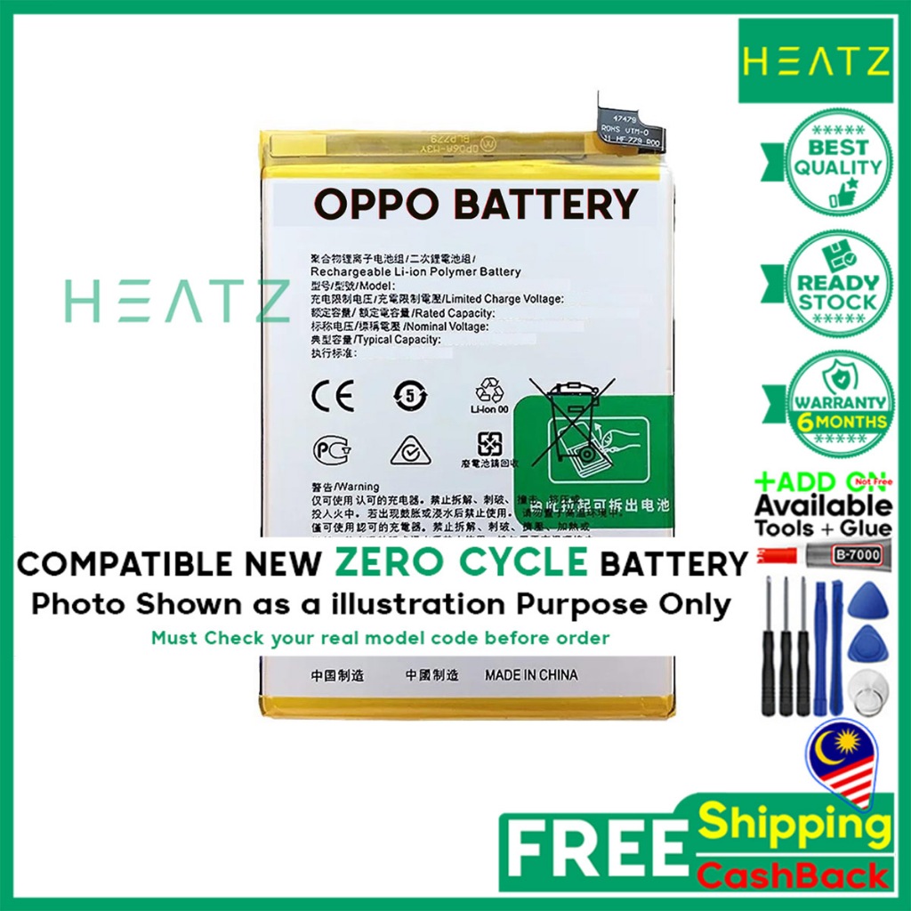 HEATZ BLP649 Phone Battery For OPPO A83 CPH1729 A83T A83M | BLP641 For ...