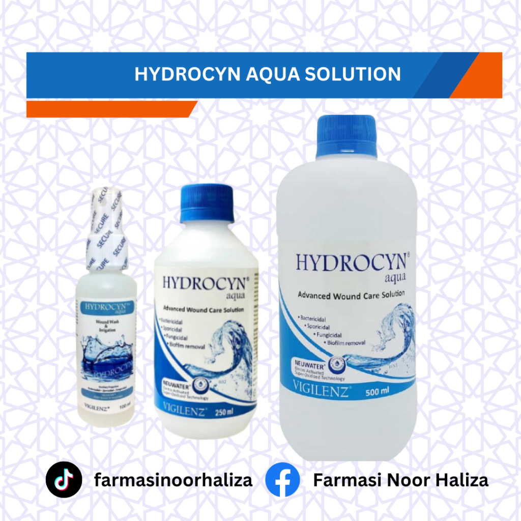 HYDROCYN AQUA SOLUTION ANTISEPTIC | Shopee Malaysia