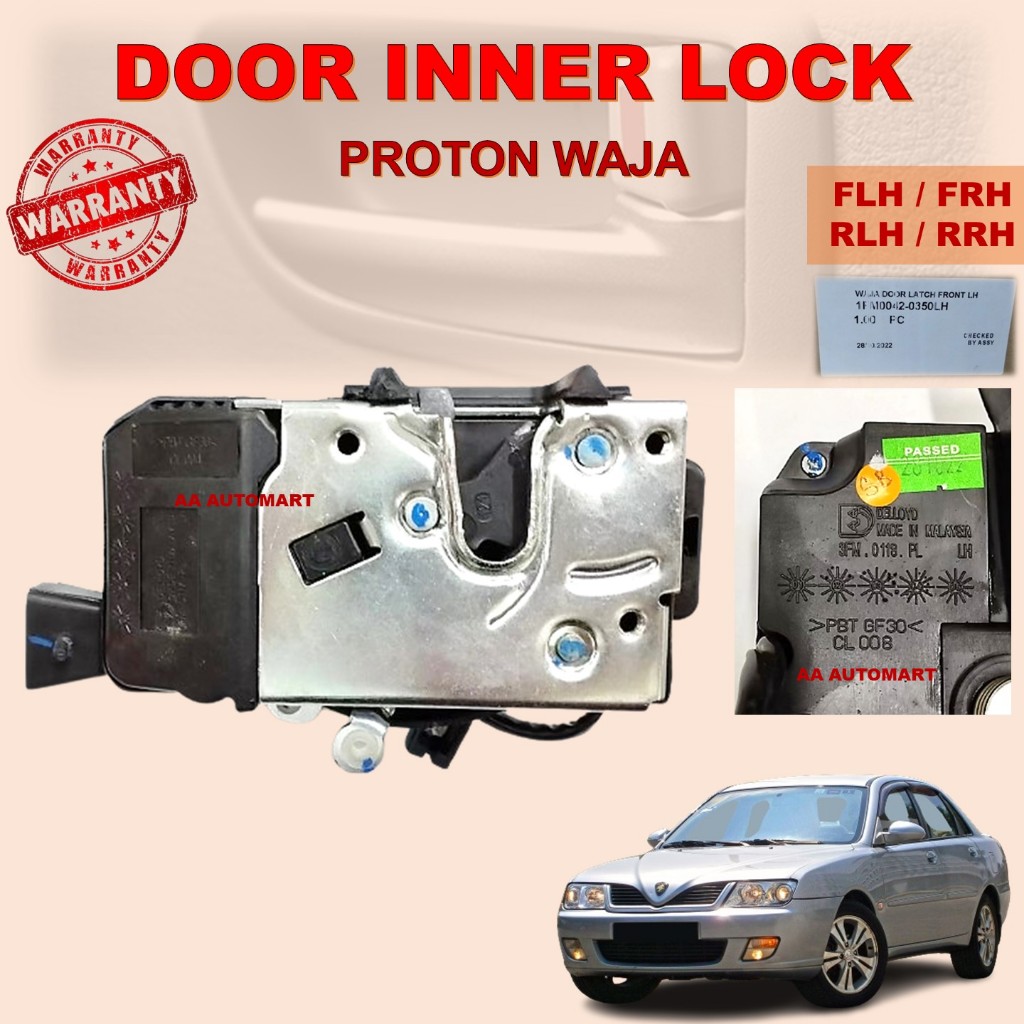ORIGINAL DELLOYD PROTON WAJA INNER DOOR LOCK FRONT & REAR DALAM PINTU ...