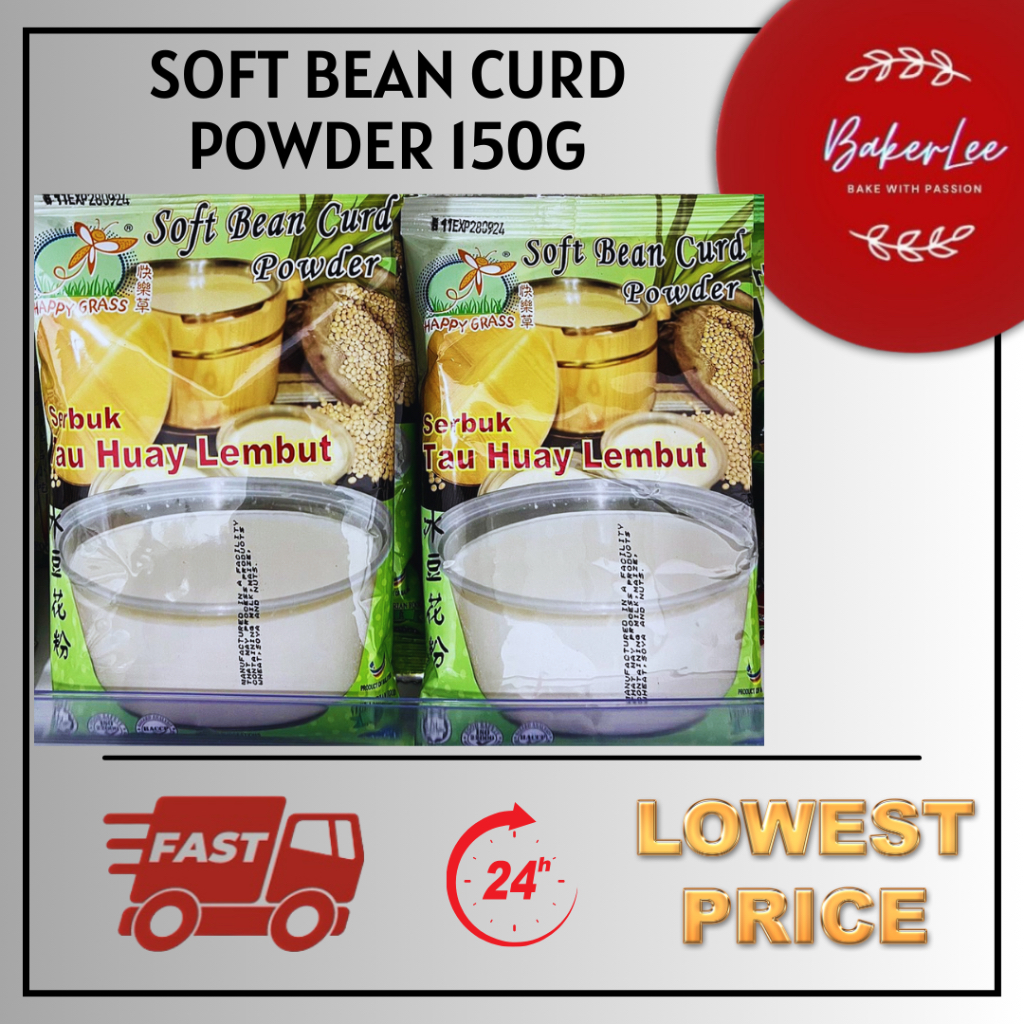 HAPPY GRASS SOFT BEAN CURD POWDER 150G SERBUK TAU HUAY LEMBUT 快乐草冰豆花粉 ...