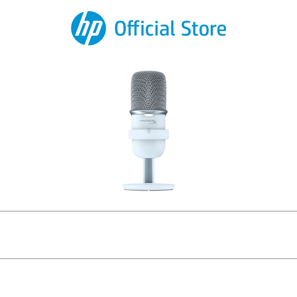 HyperX SoloCast - USB Microphone (White) / Plug N Play, USB-C ...