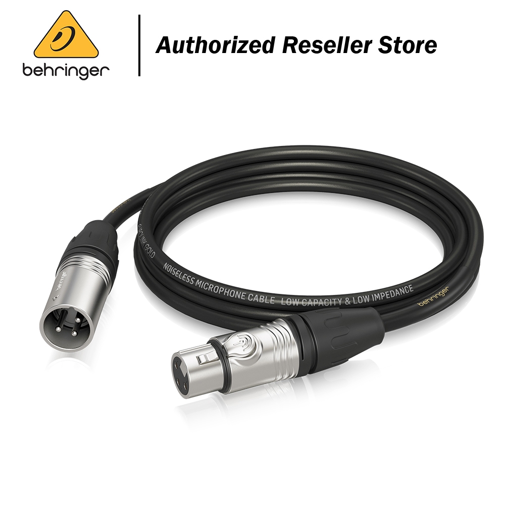 Behringer GMC-300 Gold Performance 3m (10ft) Microphone Cable with XLR ...