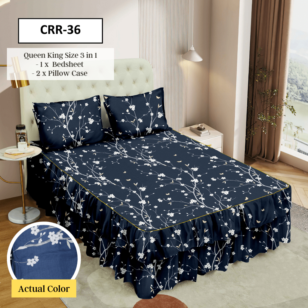 Cadar Bedsheet 3 in 1 Ropol Beropol Pengantin Patchwork Set Puteri ...