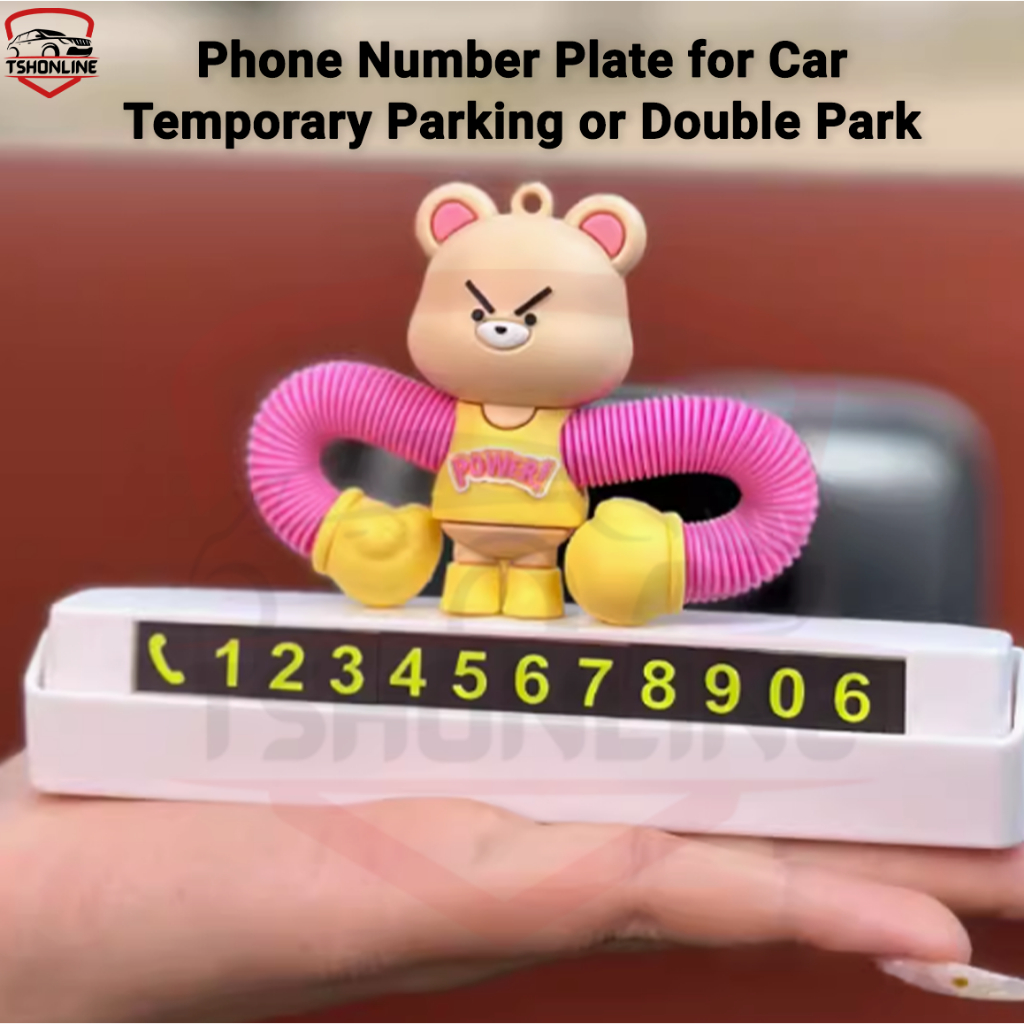 Car Temporary Parking Card Number Plate Luminous Adhesive Magnetic ...