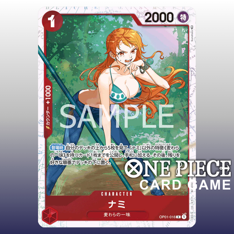 One Piece Card OP01-016 ST10 R Nami | Japanese TCG Romance Dawn OP-01 | Shopee Malaysia