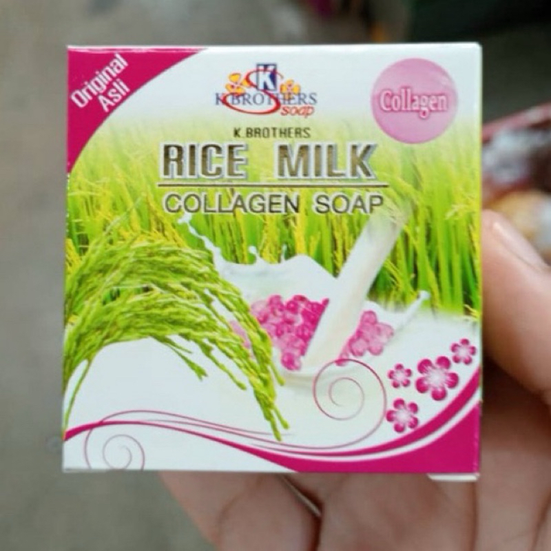 sabun susu beras COLLAGEN (1 kotak) | Shopee Malaysia