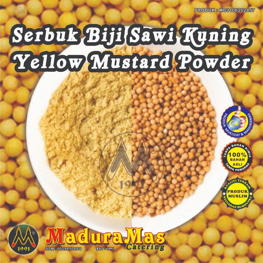 (🔥 Jualan Borong🔥) Serbuk Biji Sawi Kuning / Yellow Mustard Powder ...