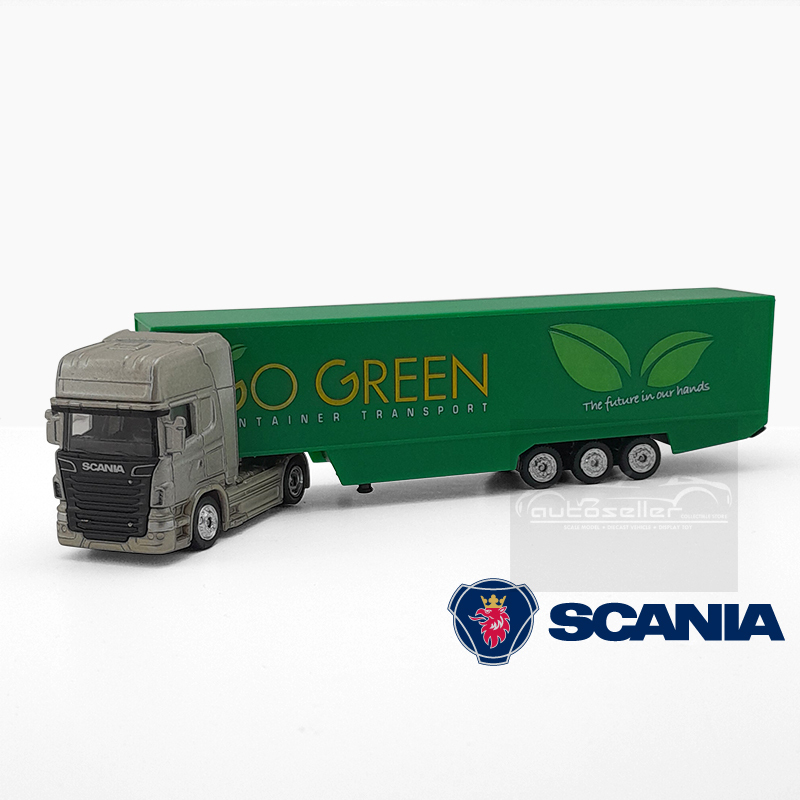 Scania v8 R 730 container transport 1:87 truck metal toy diecast model ...