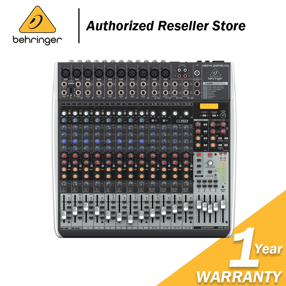 Behringer XENYX QX2442USB Mixer with USB and Effects (XENYXQX2442USB ...