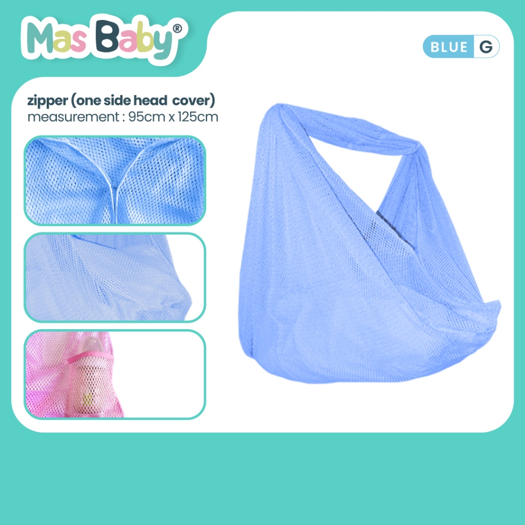 Mas Baby Cradle Net Buai Baby Sarong Kain Buaian Buayan Jaring Berzip ...