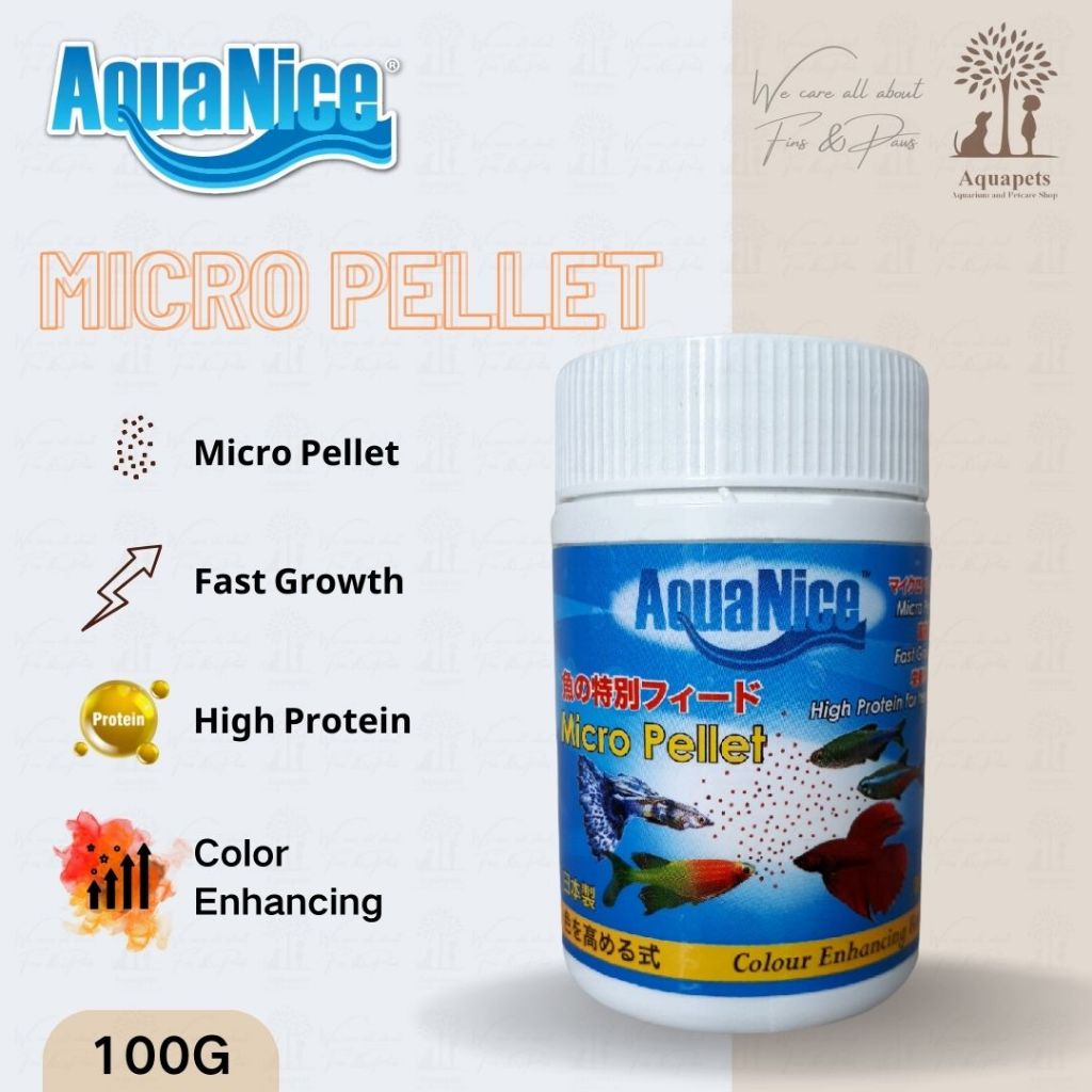 AquaNice Micro Pellet / Small fish food / Guppy fish food / Betta fish ...