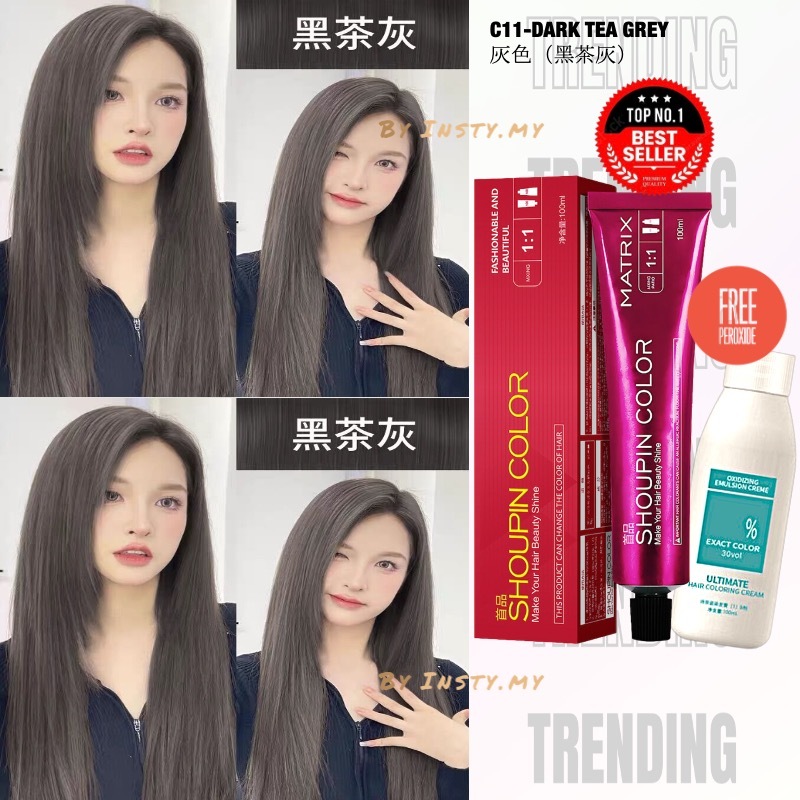 (🍁TRENDING🍁) FULLSET-50warna Shoupin Hair Color 100ml+FREE %Peroxide ...