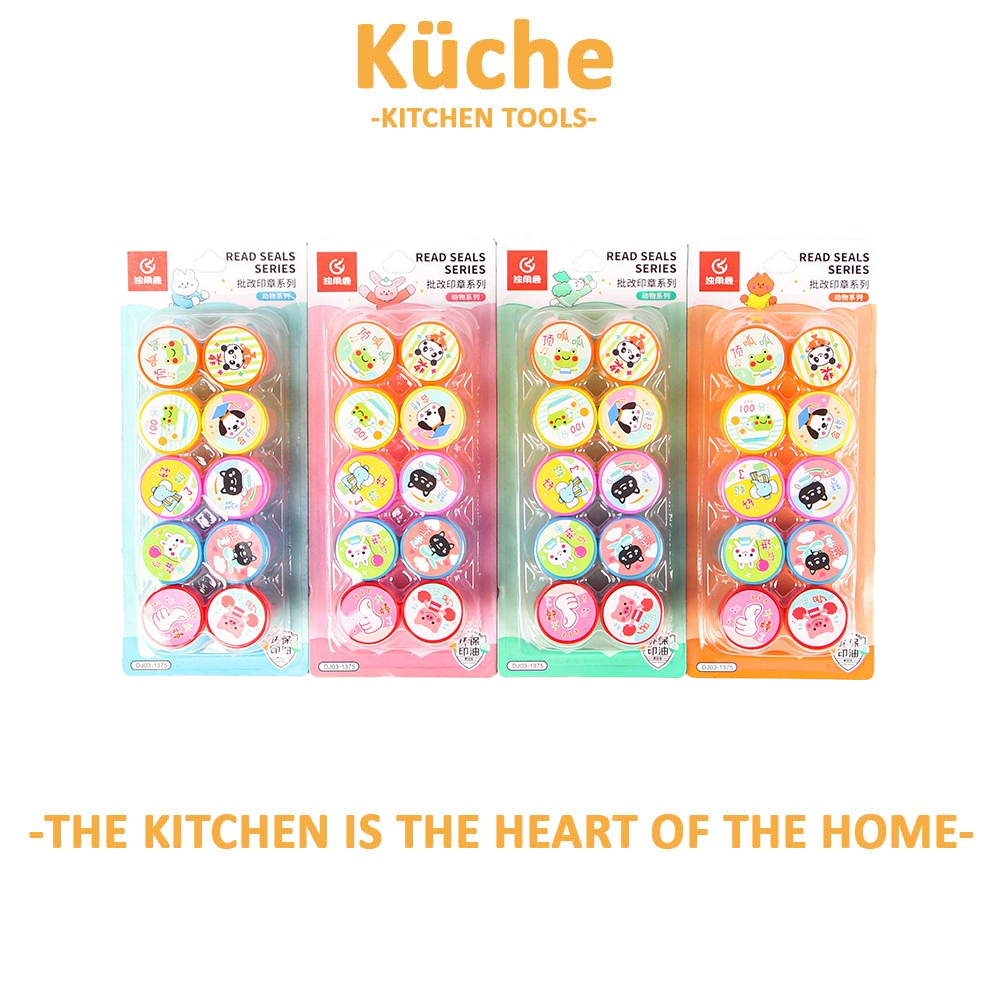 KUCHE Cute Stamping Colorful Fun Reward Stamp Toys Kid Cartoon Chop ...