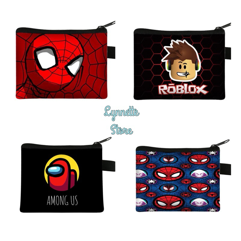 AmongUs Roblox Spiderman Children’s Coin Purse Portable Card Holder ...