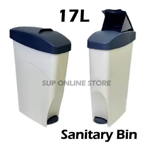 17L Step Bin / Sanitary Bin / Dustbin / Shopping Mall Bin / Toilet Bin ...
