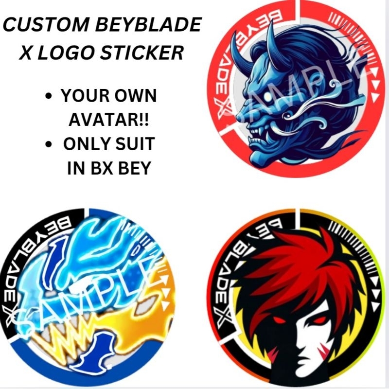 CUSTOM BEY STICKER (Put On Beyblade) | Shopee Malaysia