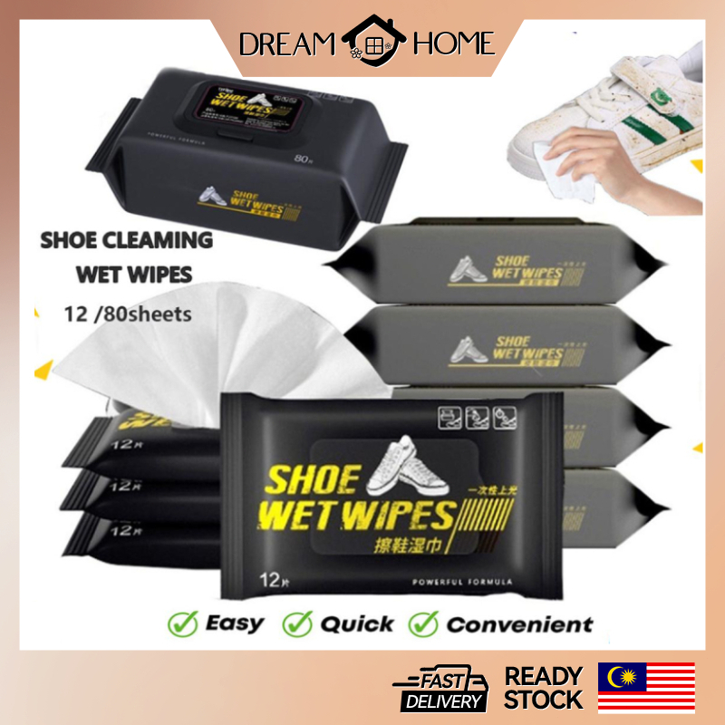 Portable Shoe Cleaning Disposable Wet Tissue Shoes Sneakers Care Pack ...