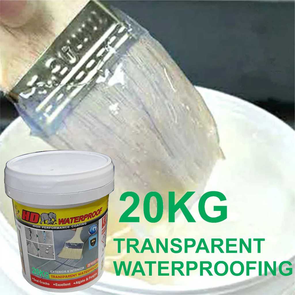 ( 20KG ) WP300 Transparent Waterproof Glue Gam Kalis Air Waterproofing ...
