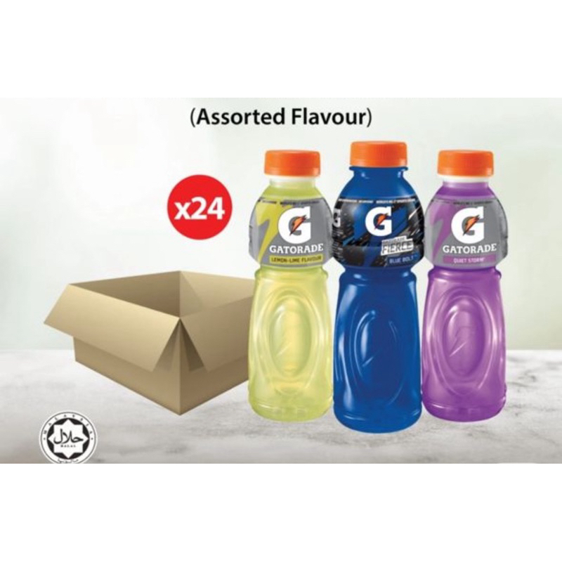 Gatorade Blue Bolt/Lemon/Quiet Storm 515ml x24 bottles (Carton ...