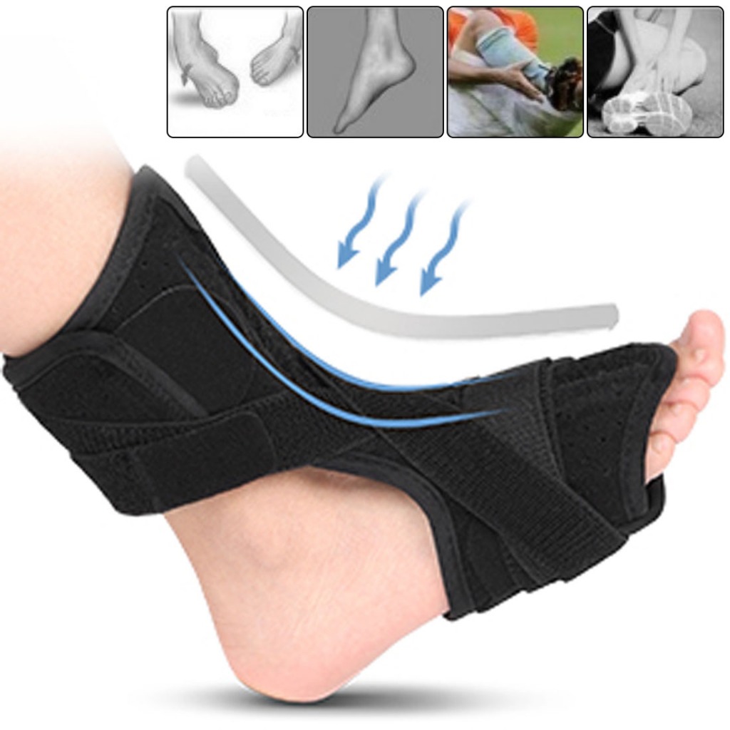 1PCS Foot Drop Orthosis Foot Drop Splint Ankle Brace Sprain Fixed Belt ...
