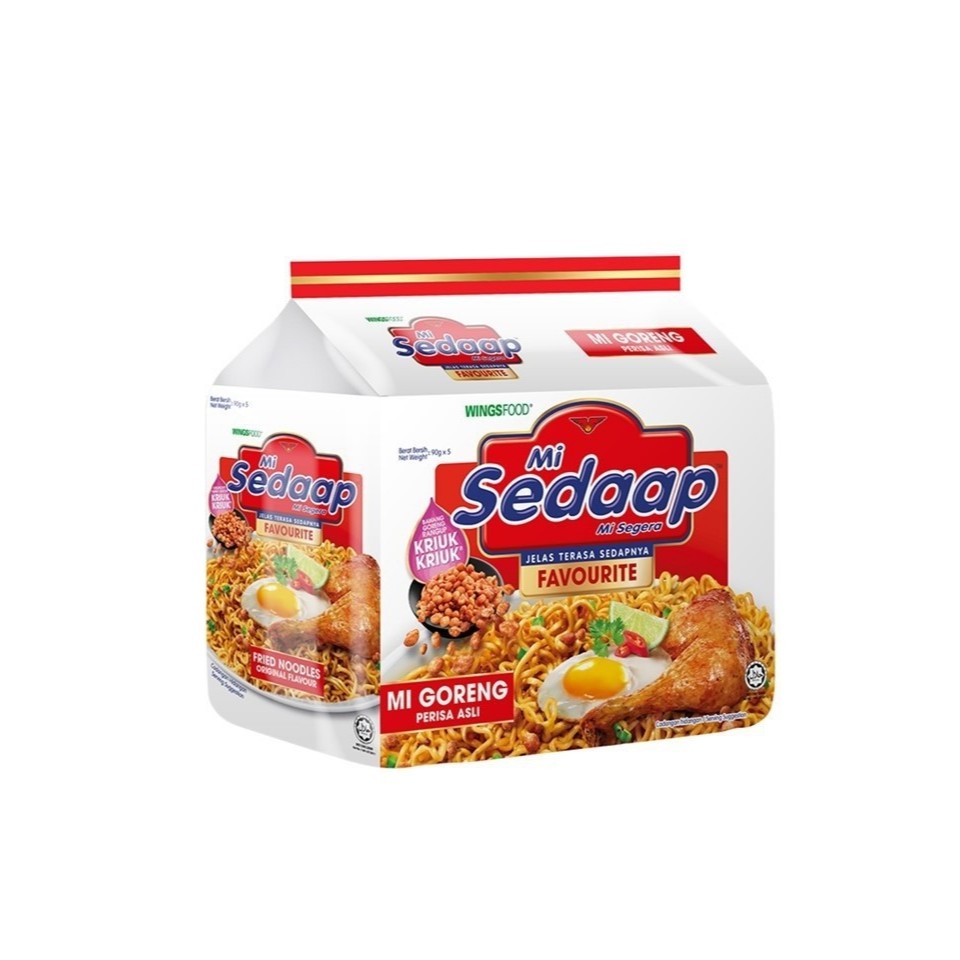 MI SEDAAP FRIED NOODLE ORIGINAL FLAVOUR 91G X 5 pack | Shopee Malaysia