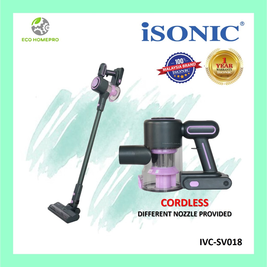 iSonic Smart Inverter Motor Rechargeable Cordless Stick Vacuum Cleaner ...