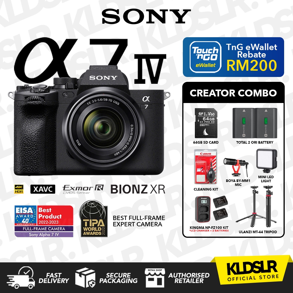 Sony A7IV / A7 IV / A7MKIV / A7MK4 / A7 MARK IV Hybrid Full-Frame ...