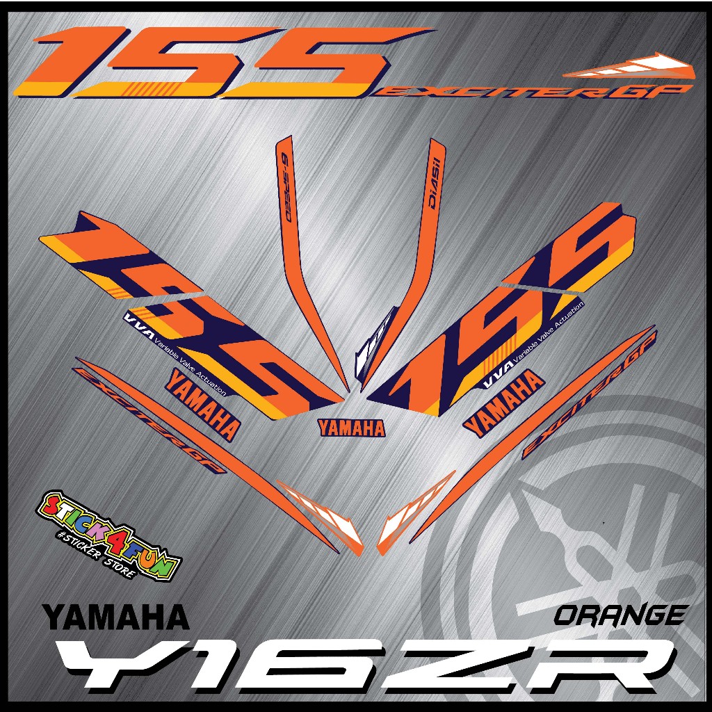 STRIPE MOTOR YAMAHA Y16/Y155 EXCITER GP 2020 VVA (2) VIETNAM BODY STICKER | Shopee Malaysia
