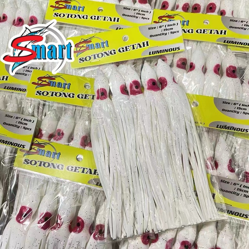 SMART SOTONG GETAH SOTONG TIRUAN SOFT SQUID SOFT BAIT PLASTIC LUMINOUS ...