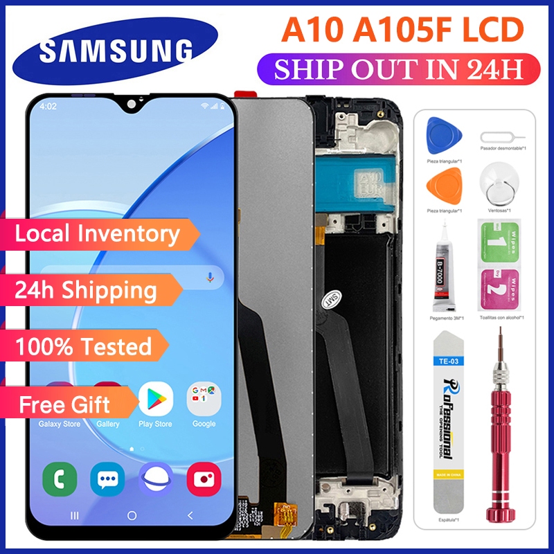 Original LCD with Frame for SAMSUNG A10 A105G A105 LCD Display Screen ...