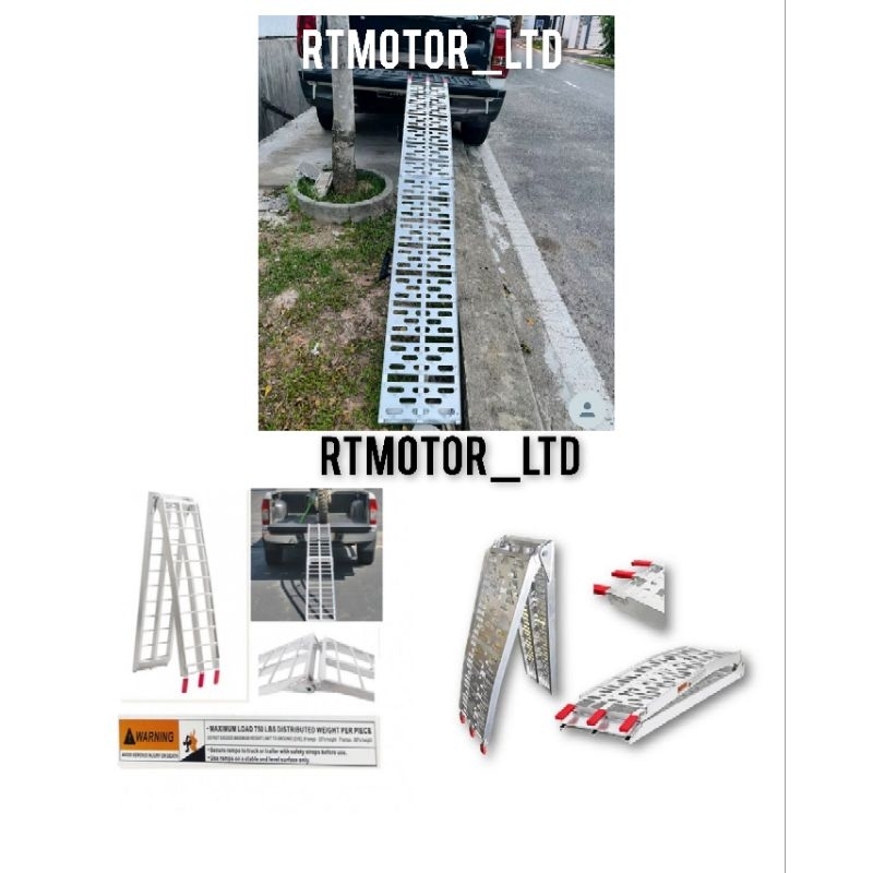 4×4 PICK UP TRUCK / Lorry Foldable Aluminium Bike Ramp Tangga Motor ...