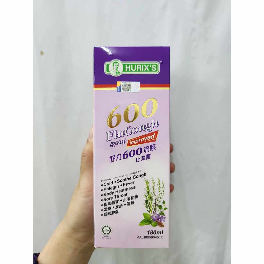 HURIX'S 600 FLUCOUGH SYRUP 180ML | Shopee Malaysia
