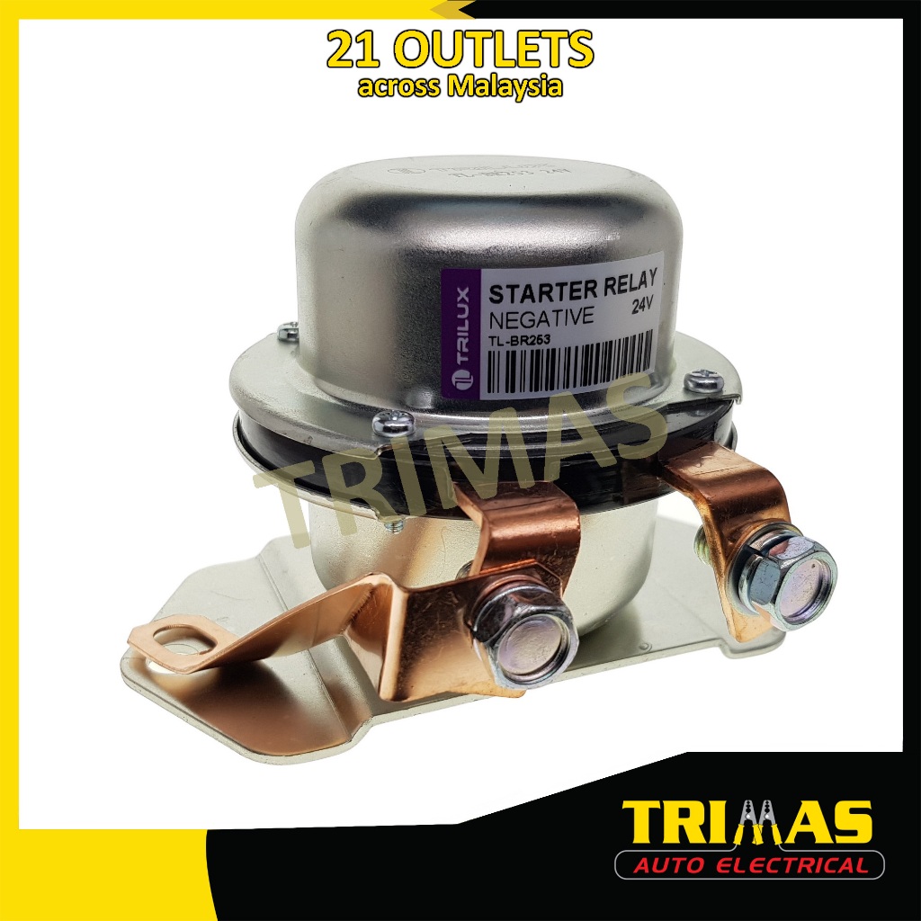 Trilux Lorry Truck Marine Boat Machine Battery Relay Positive Negative ...