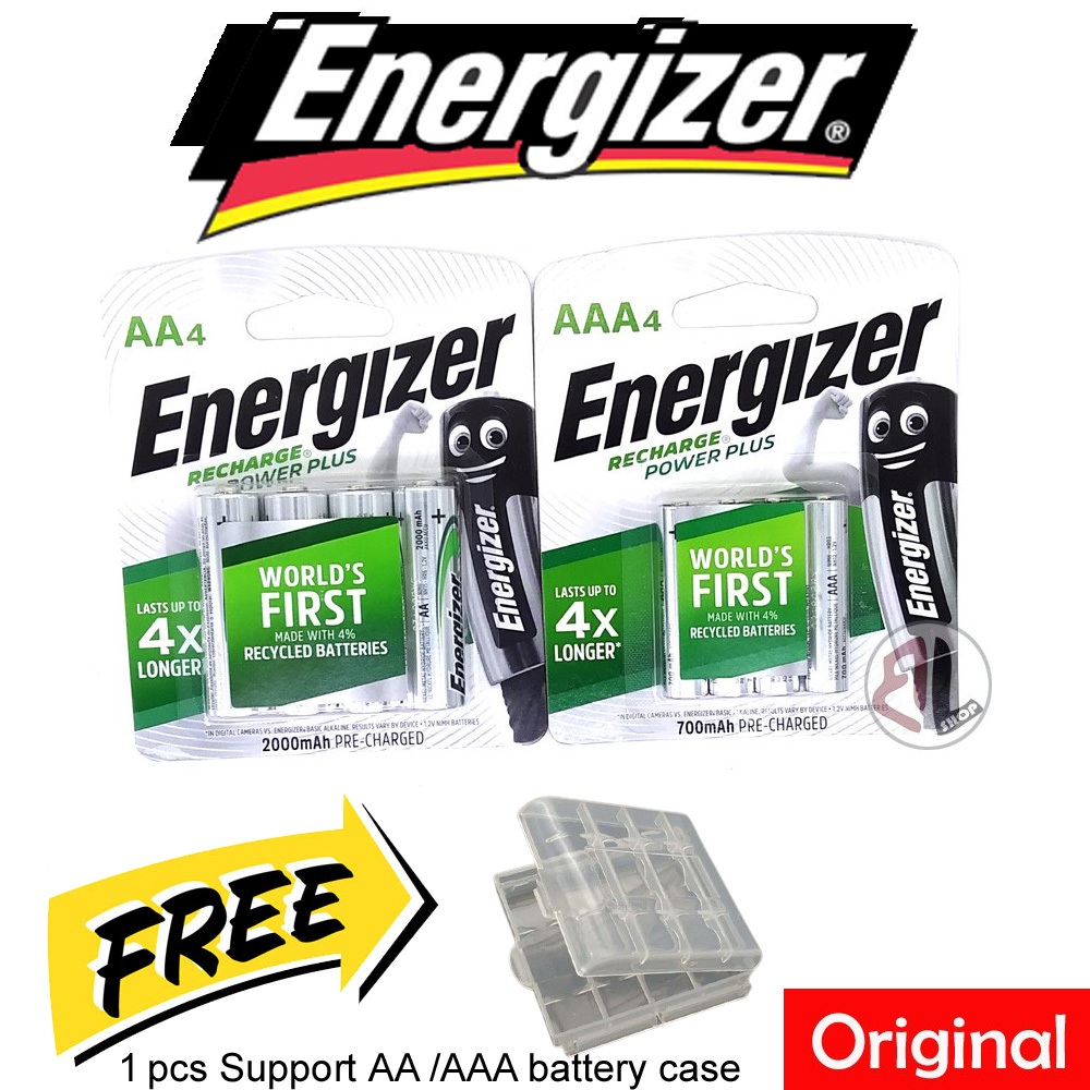 Official Energizer AA 2000mAh / AA 2300mAh / AAA 700mAh Rechargeable ...