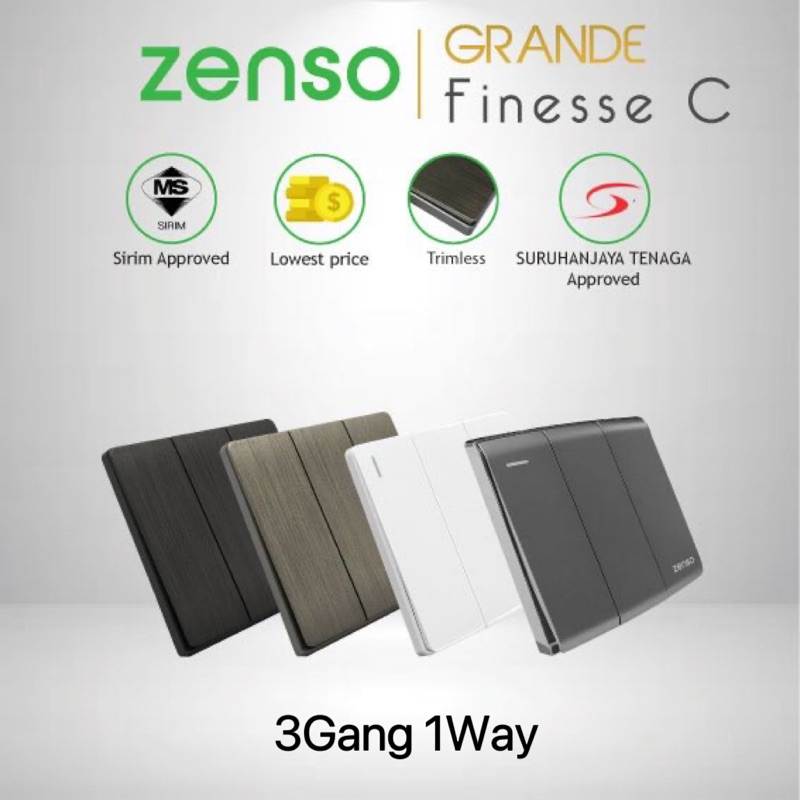 🔥BUNDLE DEAL🔥 Zenso Grande & Finesse C Matte Hairline Black/Gold/White ...