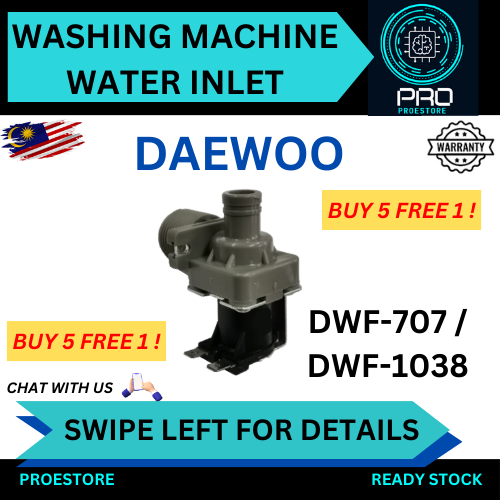 DAEWOO DWF-707 / DWF-1038 Water Inlet Valve Washing Machine / Masuk Air ...