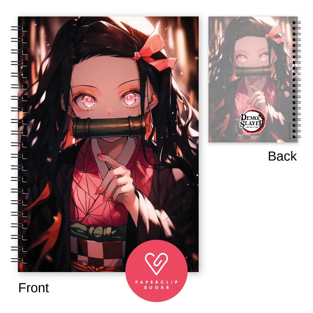 Nezuko Kamado Notebook A5 100pgs Anime Demon Slayer Kimetsu No Yaiba ...