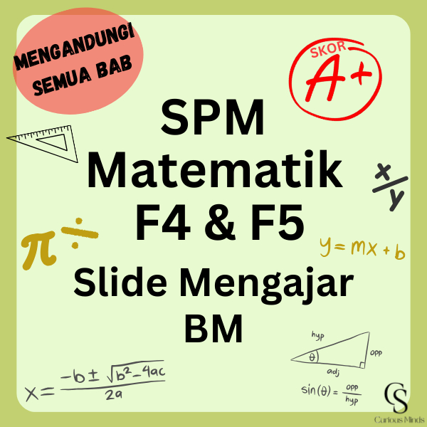 📚2025 [PDF/E-book] SPM Matematik Slide Mengajar BM Form 4 Form 5 Nota ...