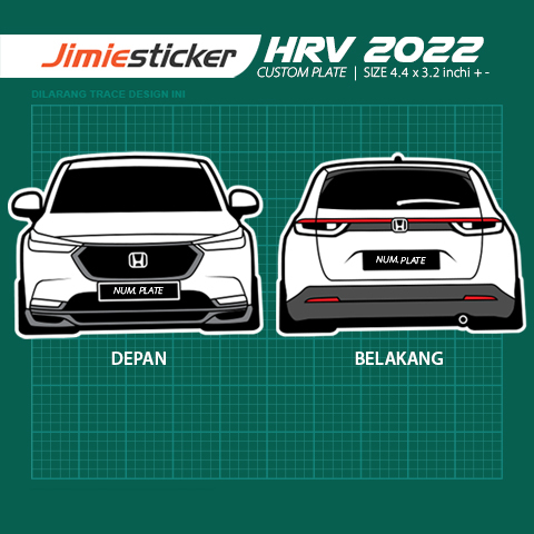 Sticker Kereta HRV 2022, Sticker Belakang Kereta, Car Sticker | Shopee ...