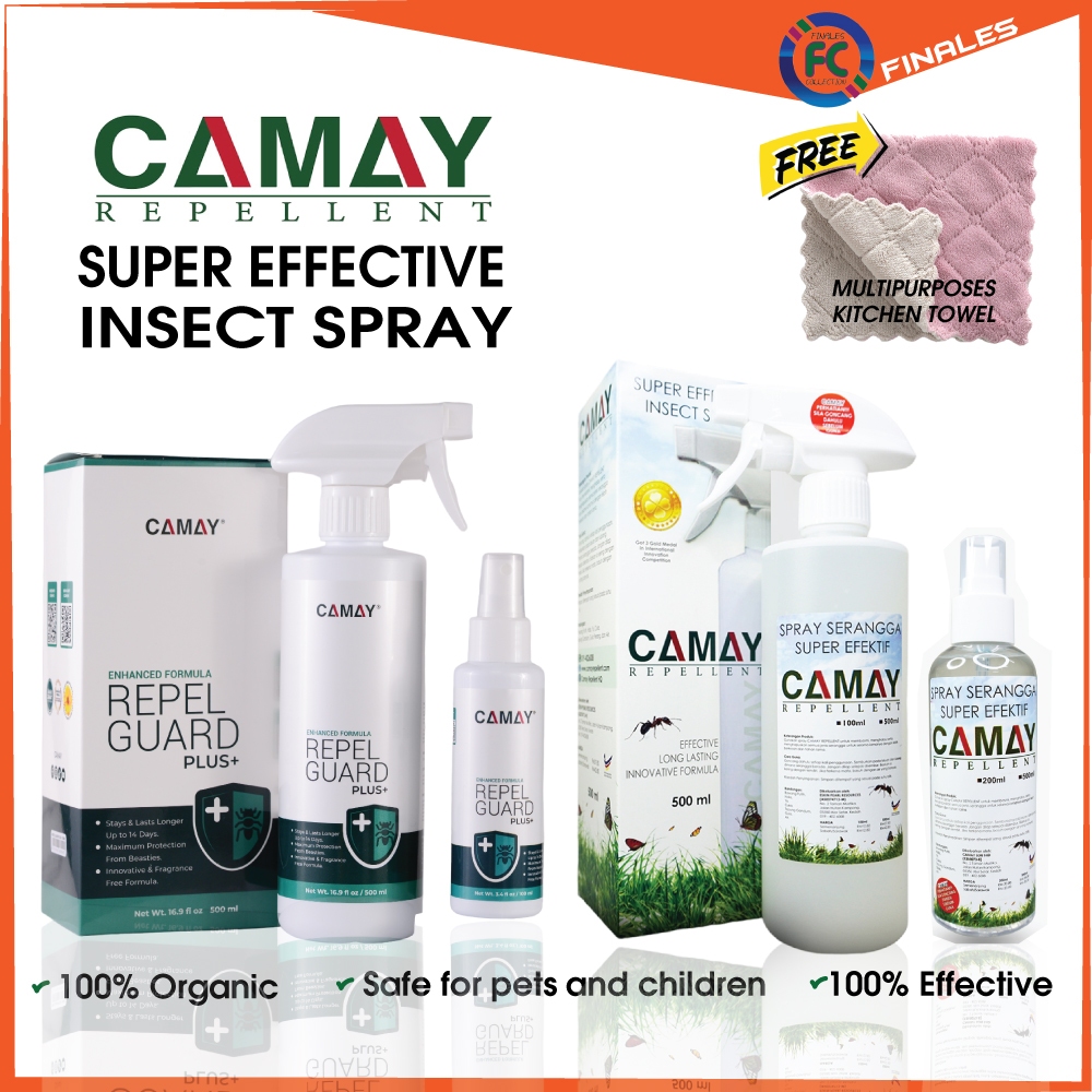 CAMAY Repellent Insect Racun Serangga Perosak Insect Repellent Spray ...