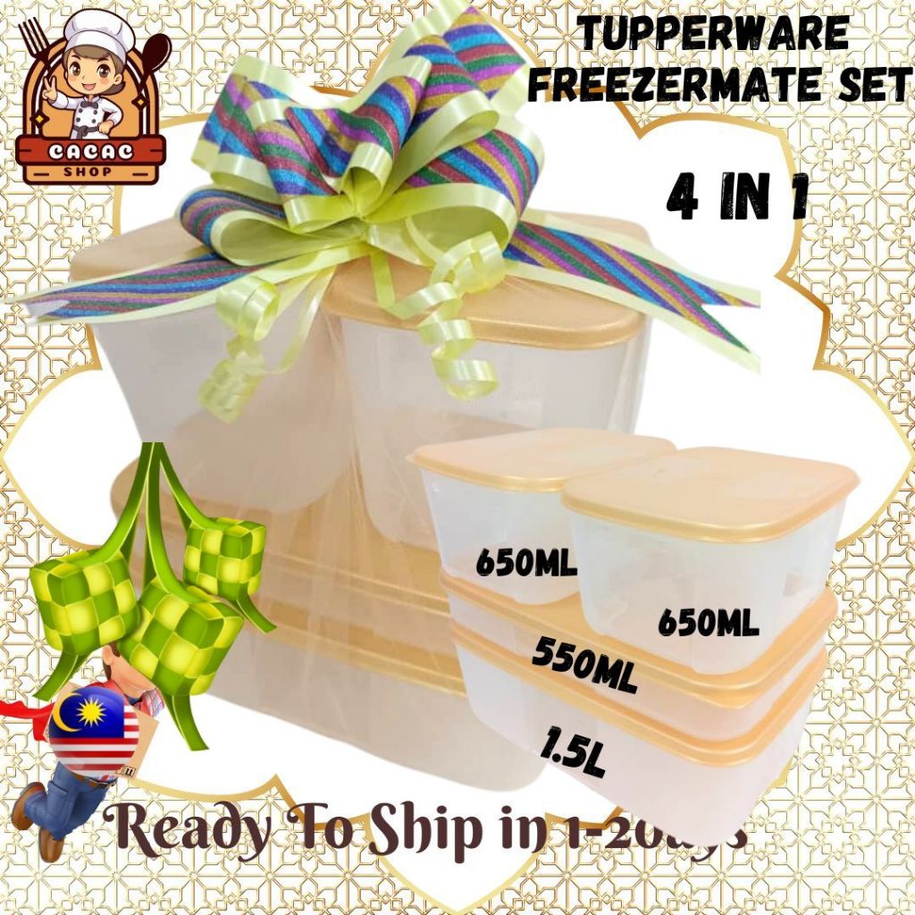 🎁 Hadiah Tupperware🎁Wish card 🎁READY STOCK Tupperware FreezerMate Set ...