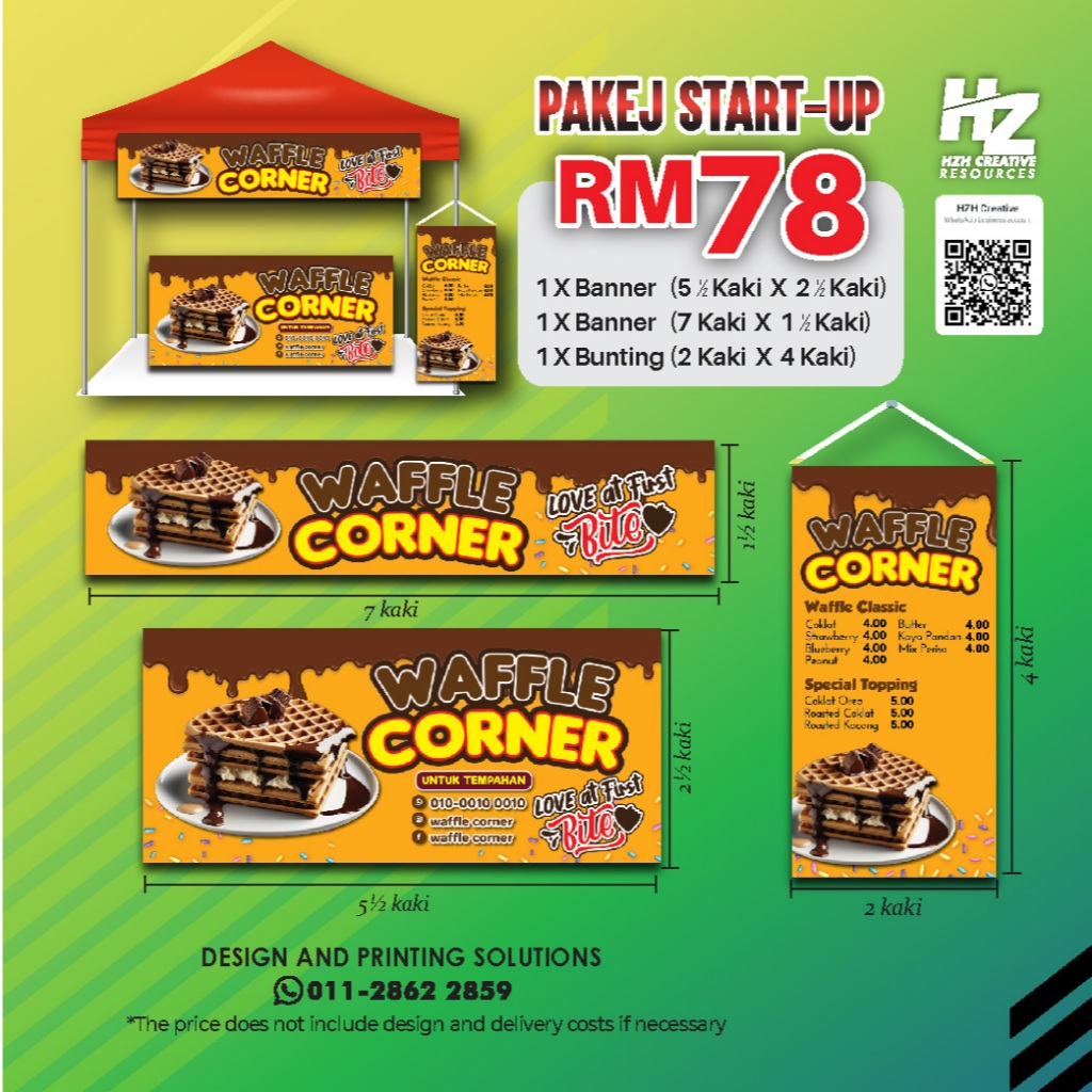 (PILIHAN DESIGN) Bunting Banner Printing (Pakej Jimat) (READY DESIGN ...