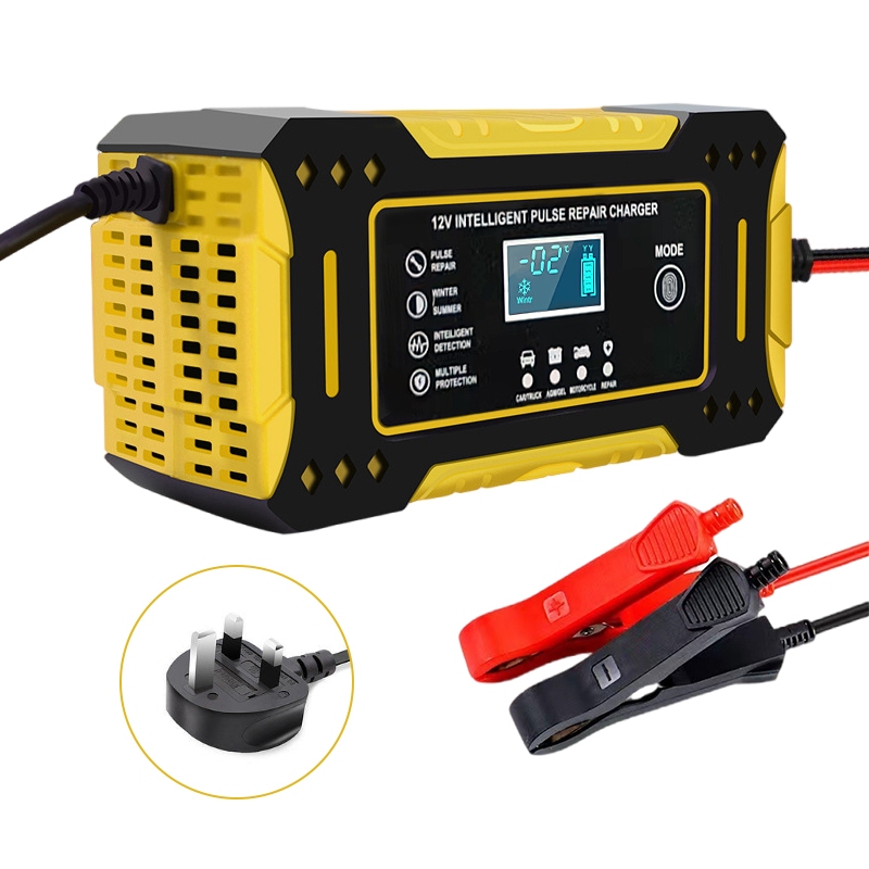 🔧12V 24V Charger Bateri Kereta Car Battery Charger Cas Bateri Motor ...