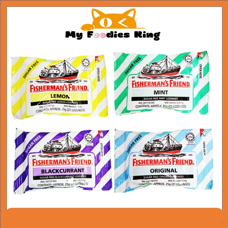 25g Fisherman's Friend Lozenges Sore Throat Candy Gula gula Sakit Tekak ...