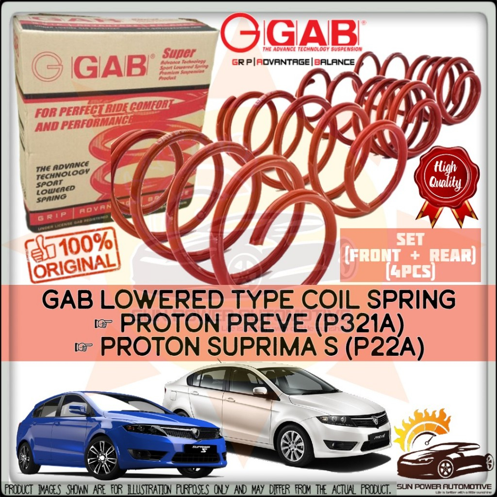 Proton Preve / Suprima S GAB SUPER SPORT PREMIUM LOWERED TYPE COIL ...